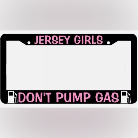 Car Audio, Video & GPS | Jersey Girls Dont Pump Gas Pink License Plate ...